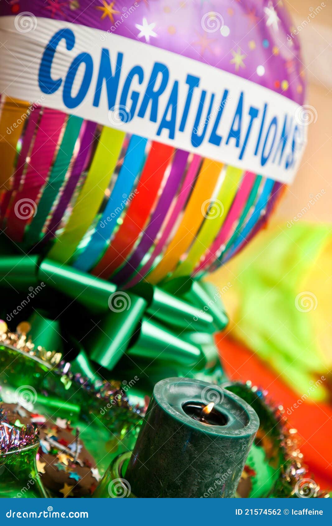 Congratulations balloon stock photo. Image of yellow - 21574562