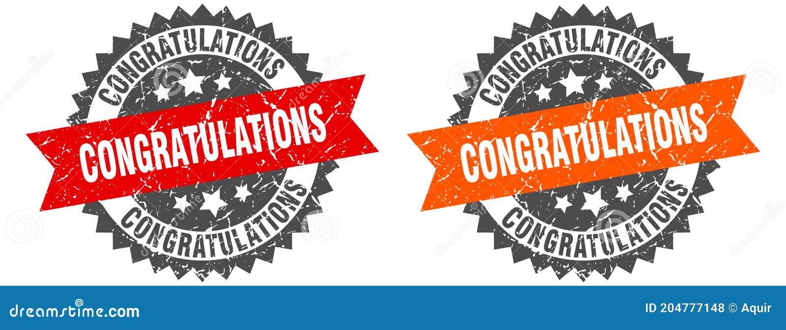 Congratulations Band Sign. Congratulations Grunge Stamp Set Stock ...