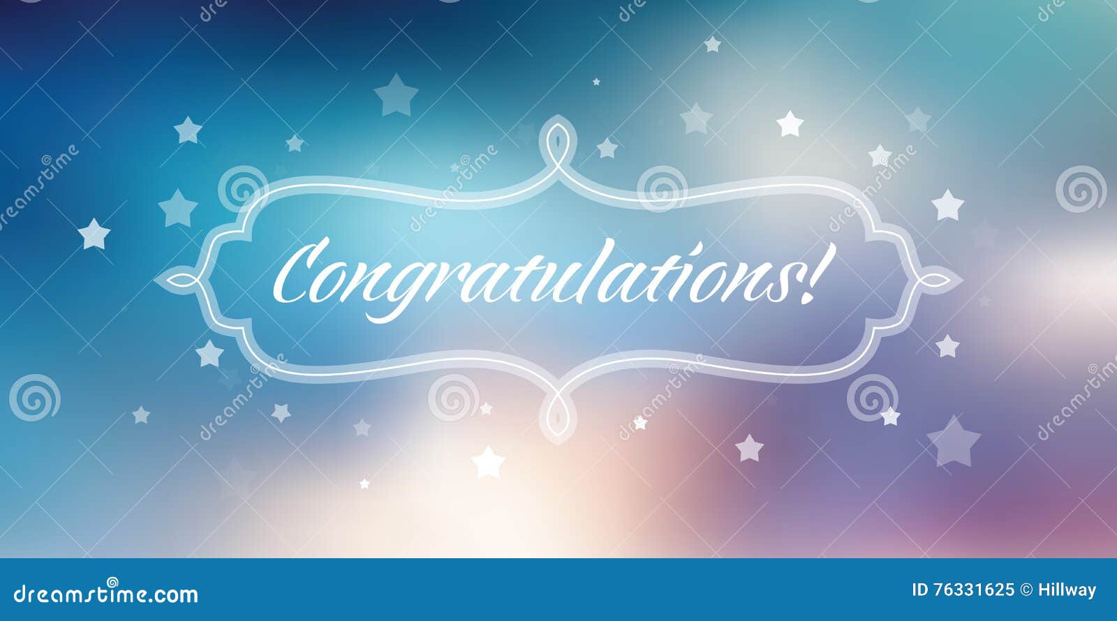 Congratulations Banner on Blue Abstract Background. Stock Vector ... Congratulations Banner on Blue Abstract Background. Stock Vector ...