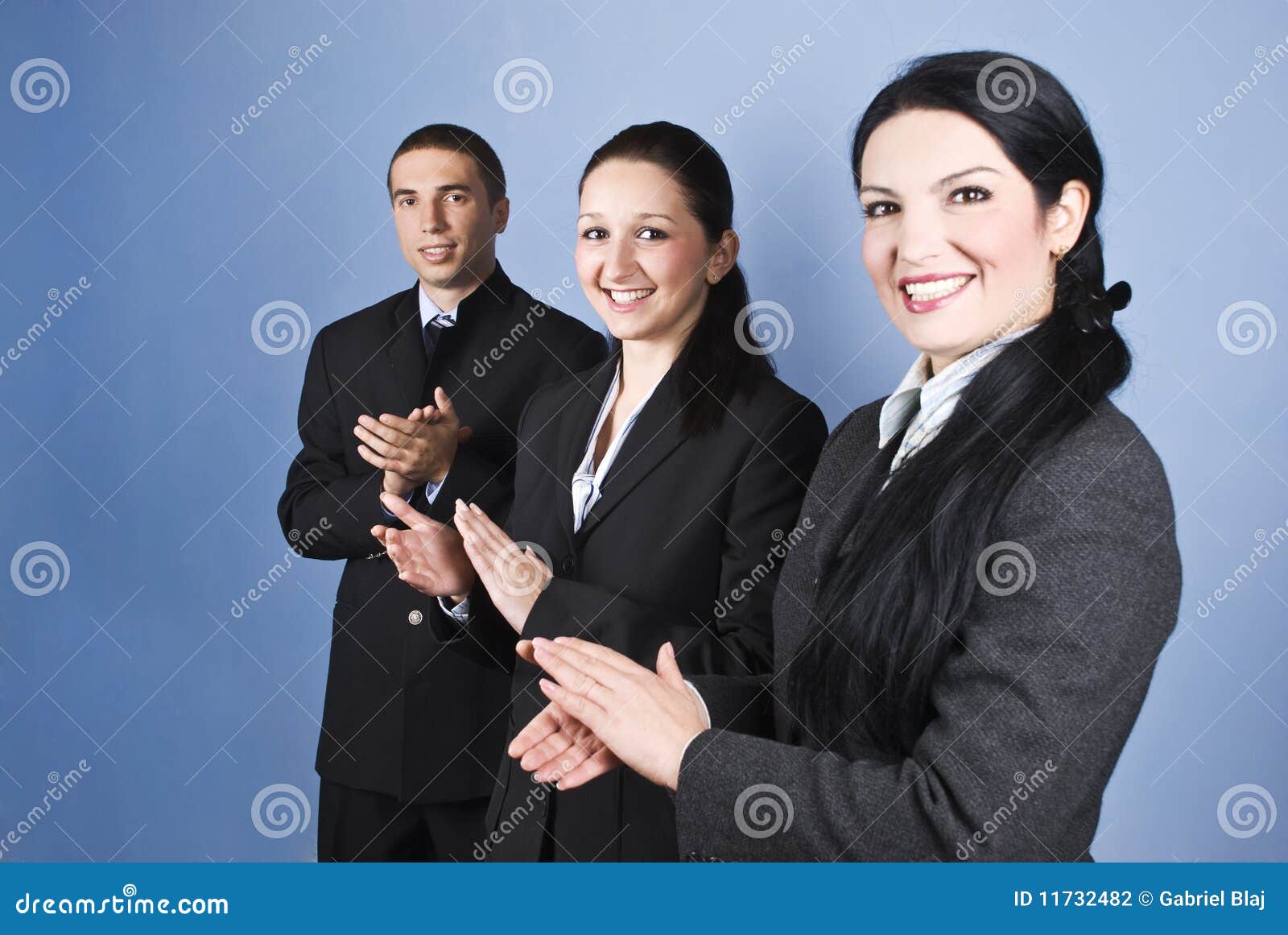 Congratulations!Business Team Clapping Stock Photo - Image of ...