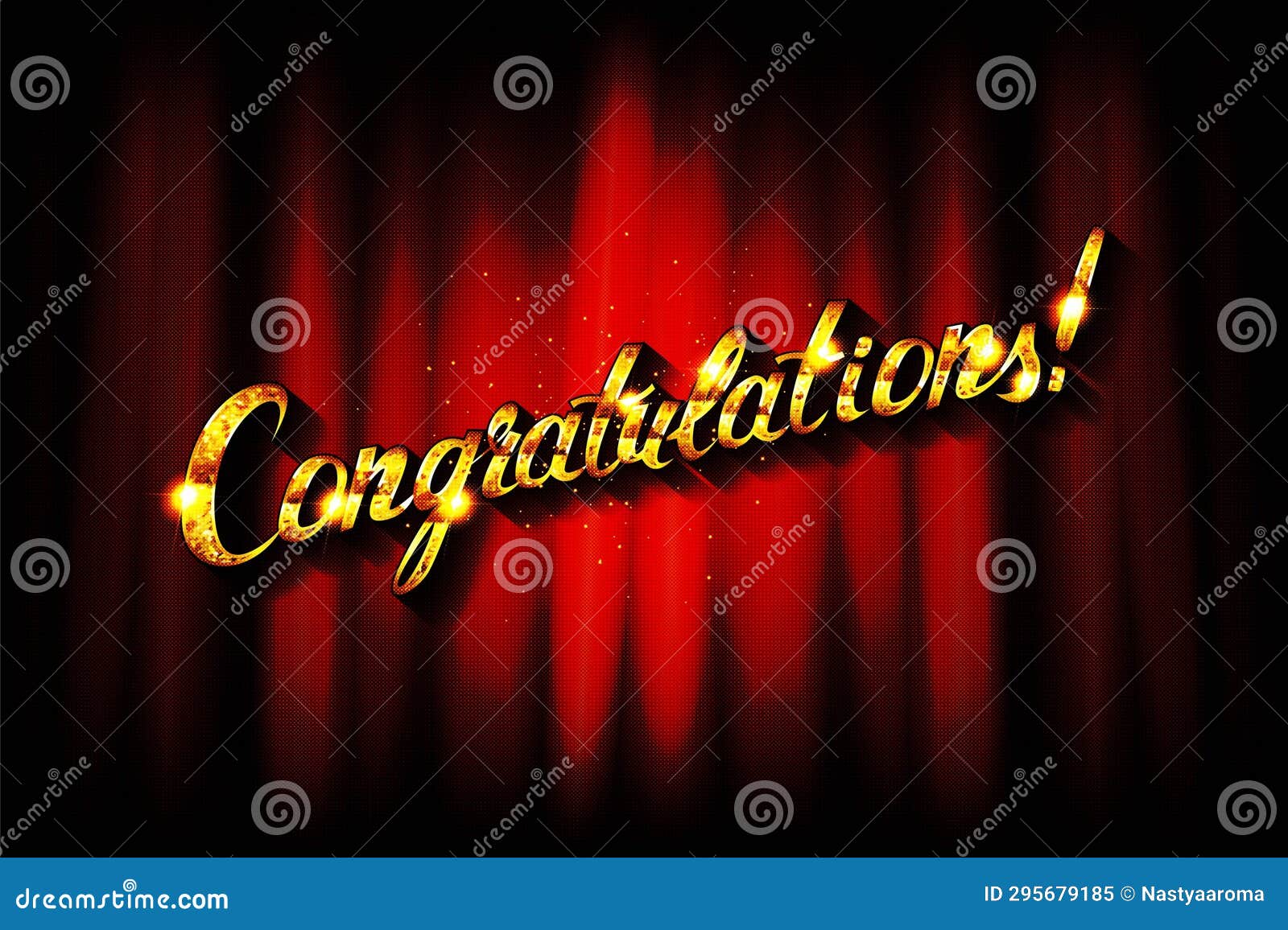 Congratulations. Calligraphy Lettering Stock Vector - Illustration of ...