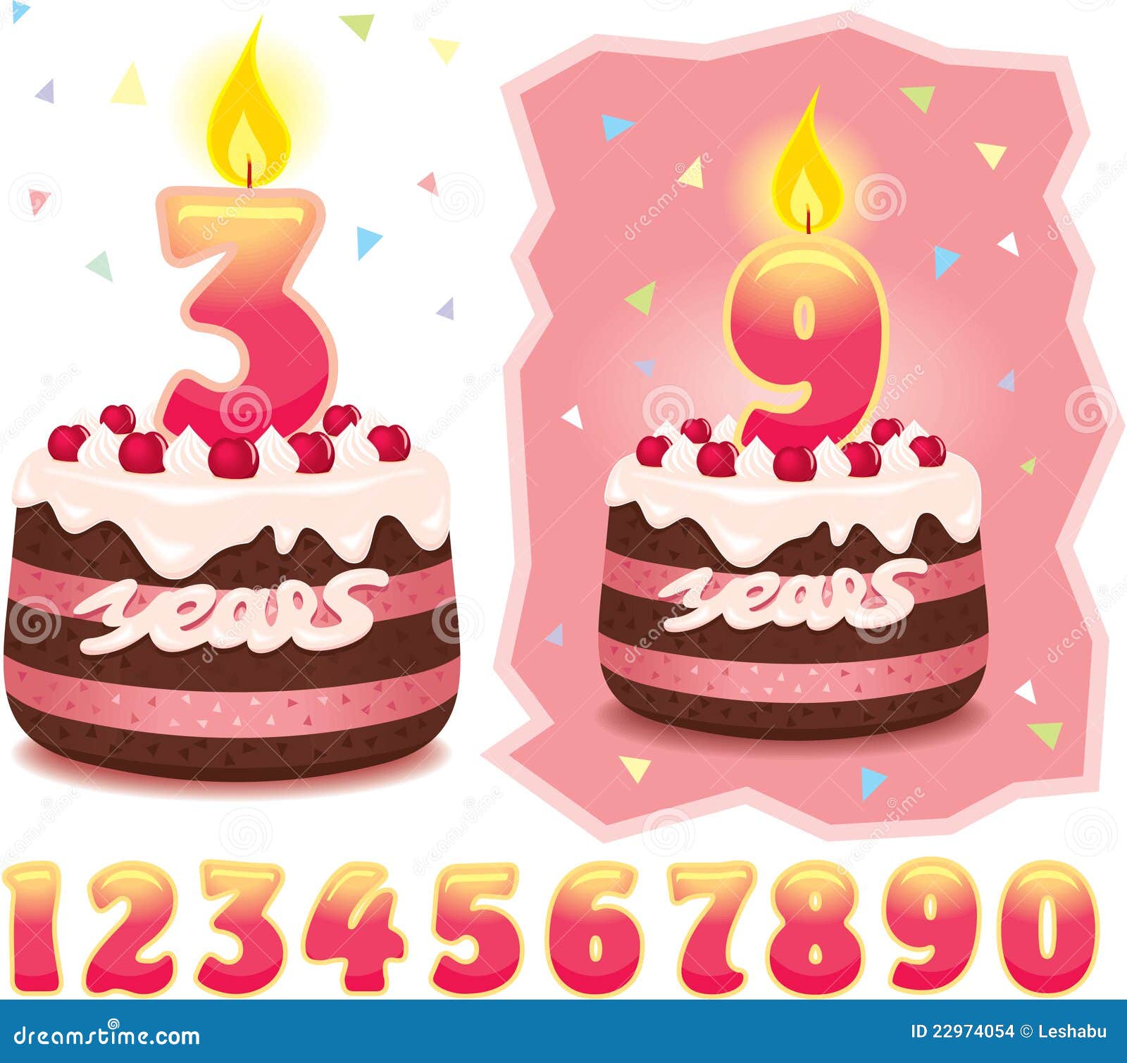 Congratulations Card with Cake Stock Vector - Illustration of gift ...