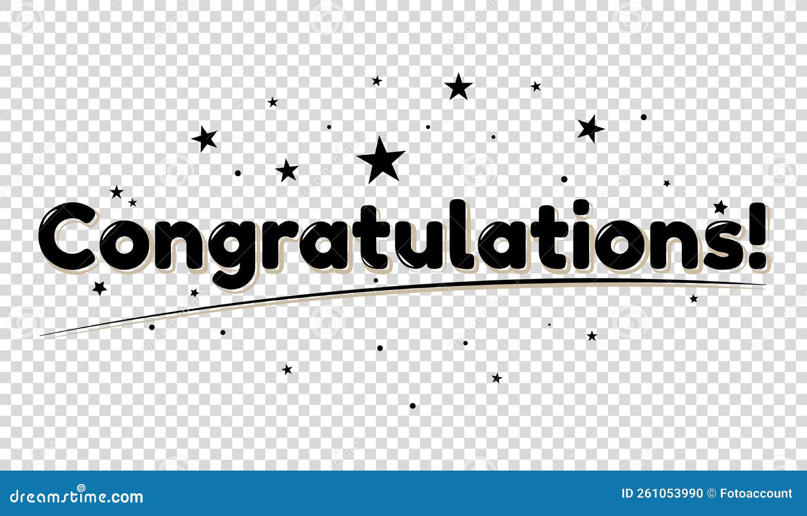 Congratulations Card Template Design - Vector Illustration Isolated on ...