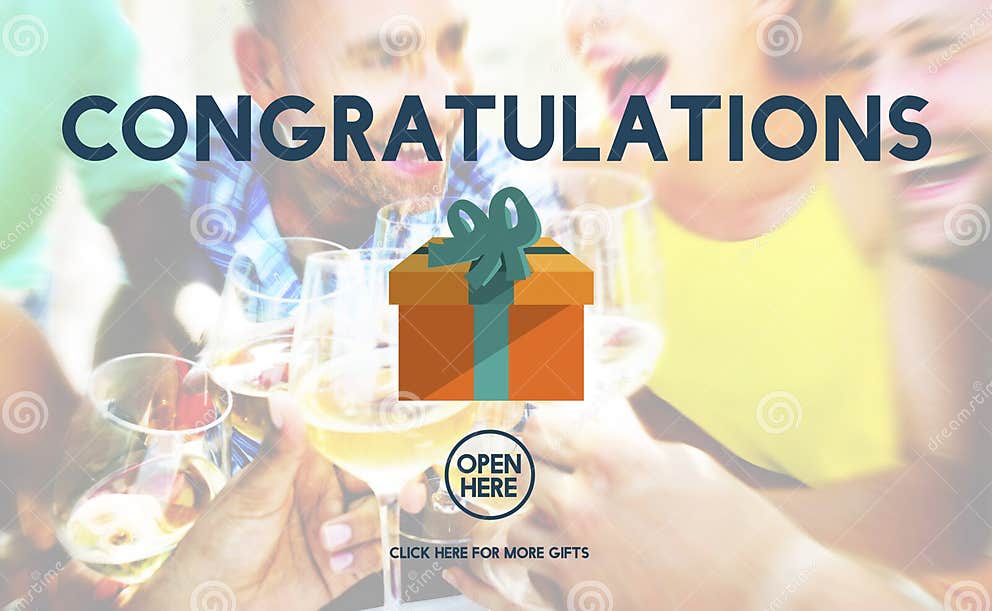 Congratulations Celebration Congrats Greeting Concept Stock Image ...