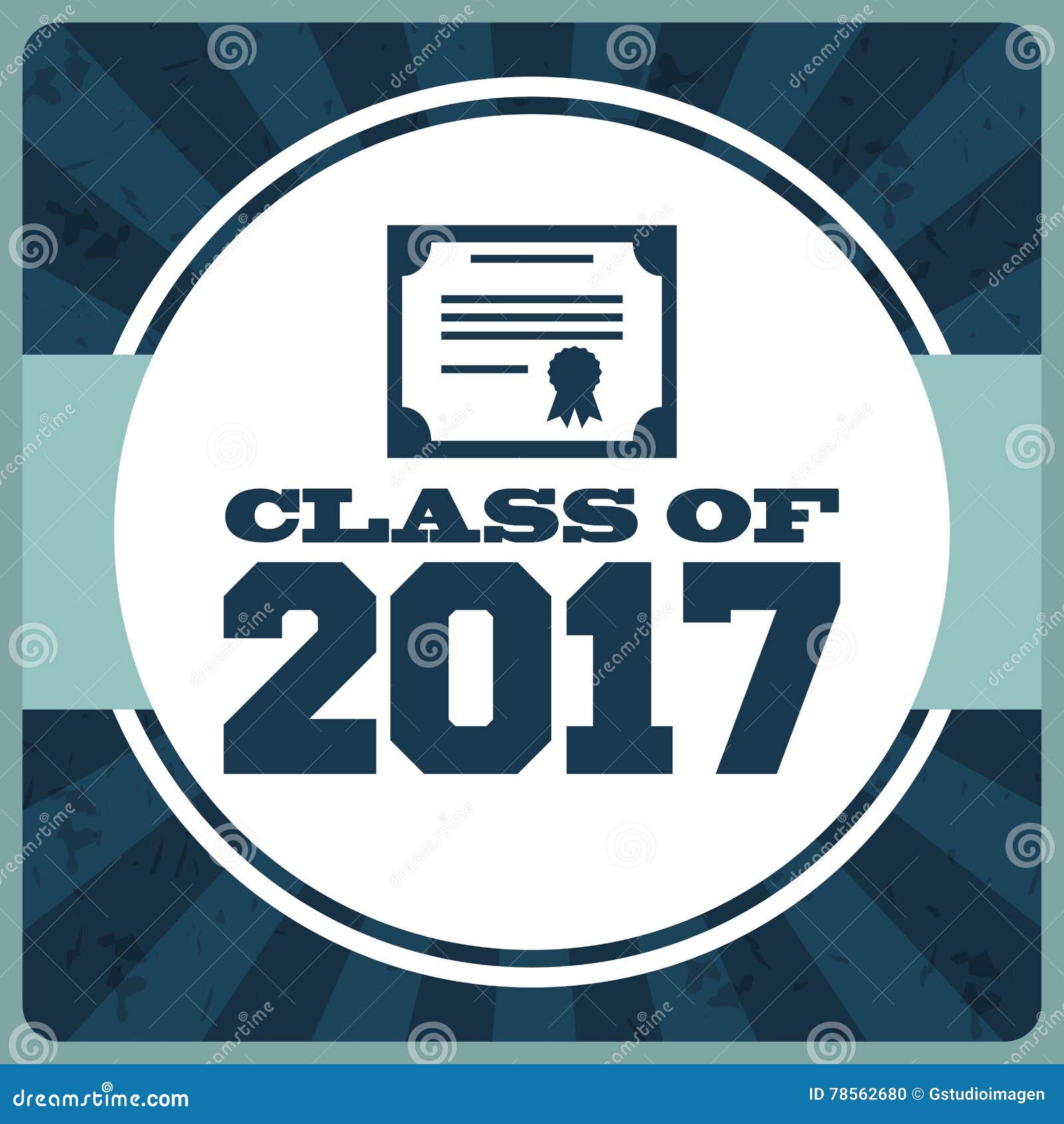 Congratulations Class Of 2017 Card Royalty-Free Illustration ...