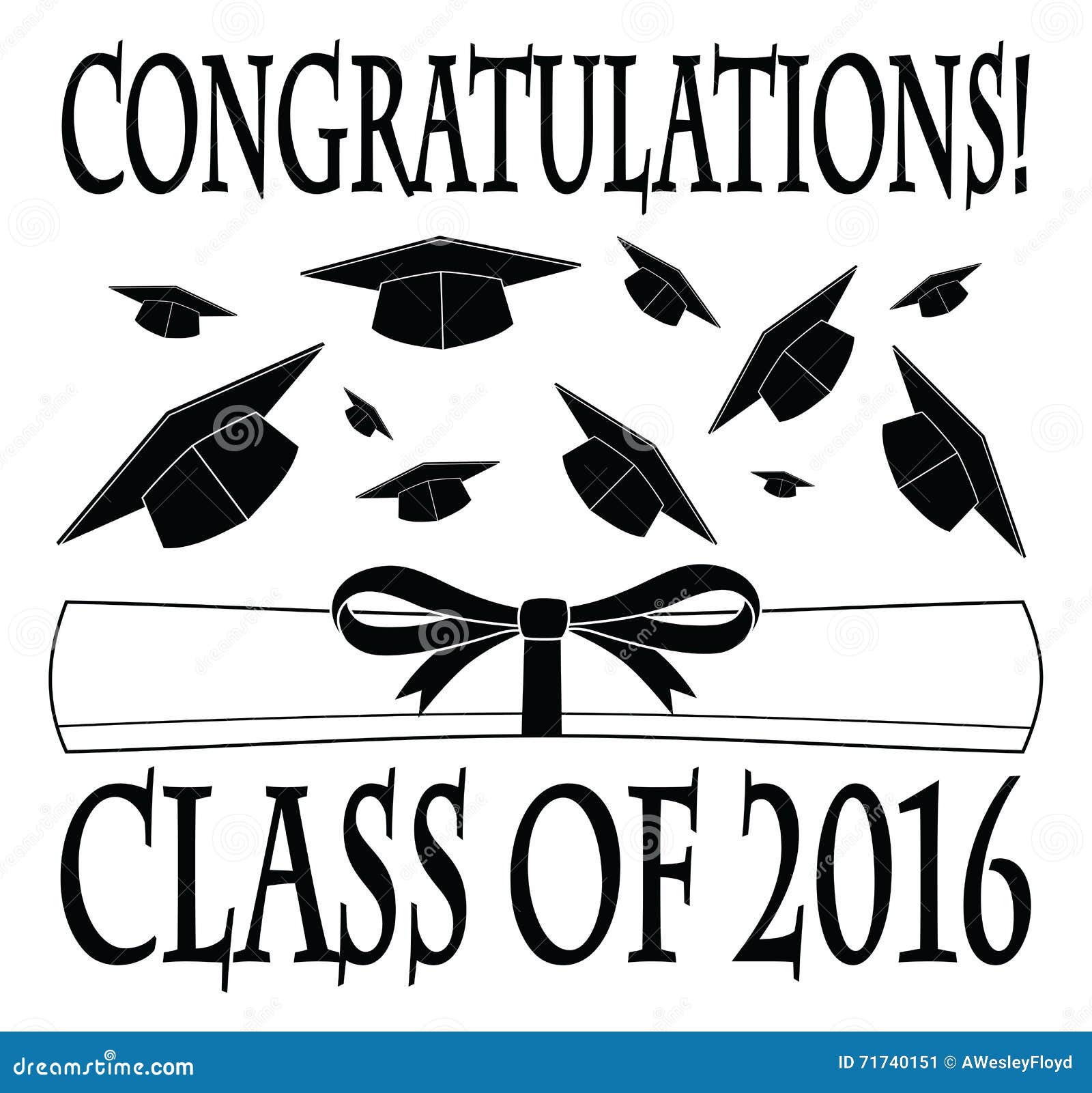 Congratulations Class of 2016 Stock Vector - Illustration of class ...