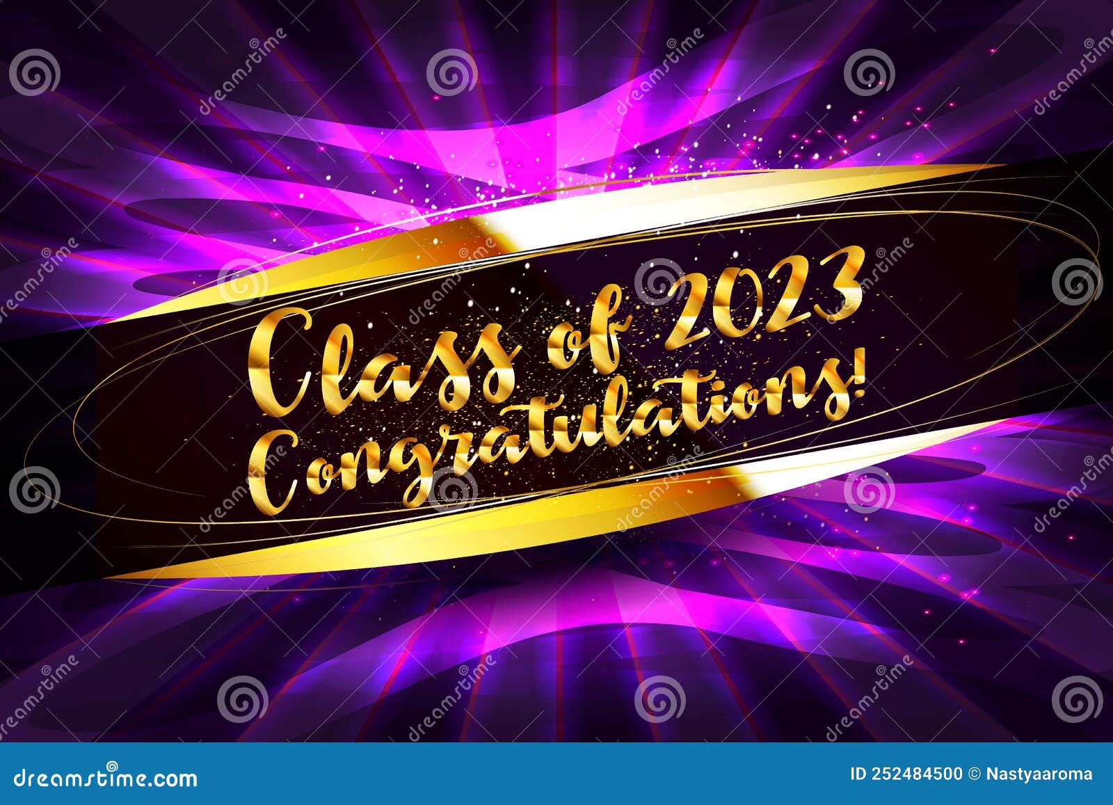 Congratulations Class of 2023 Stock Vector - Illustration of black ...