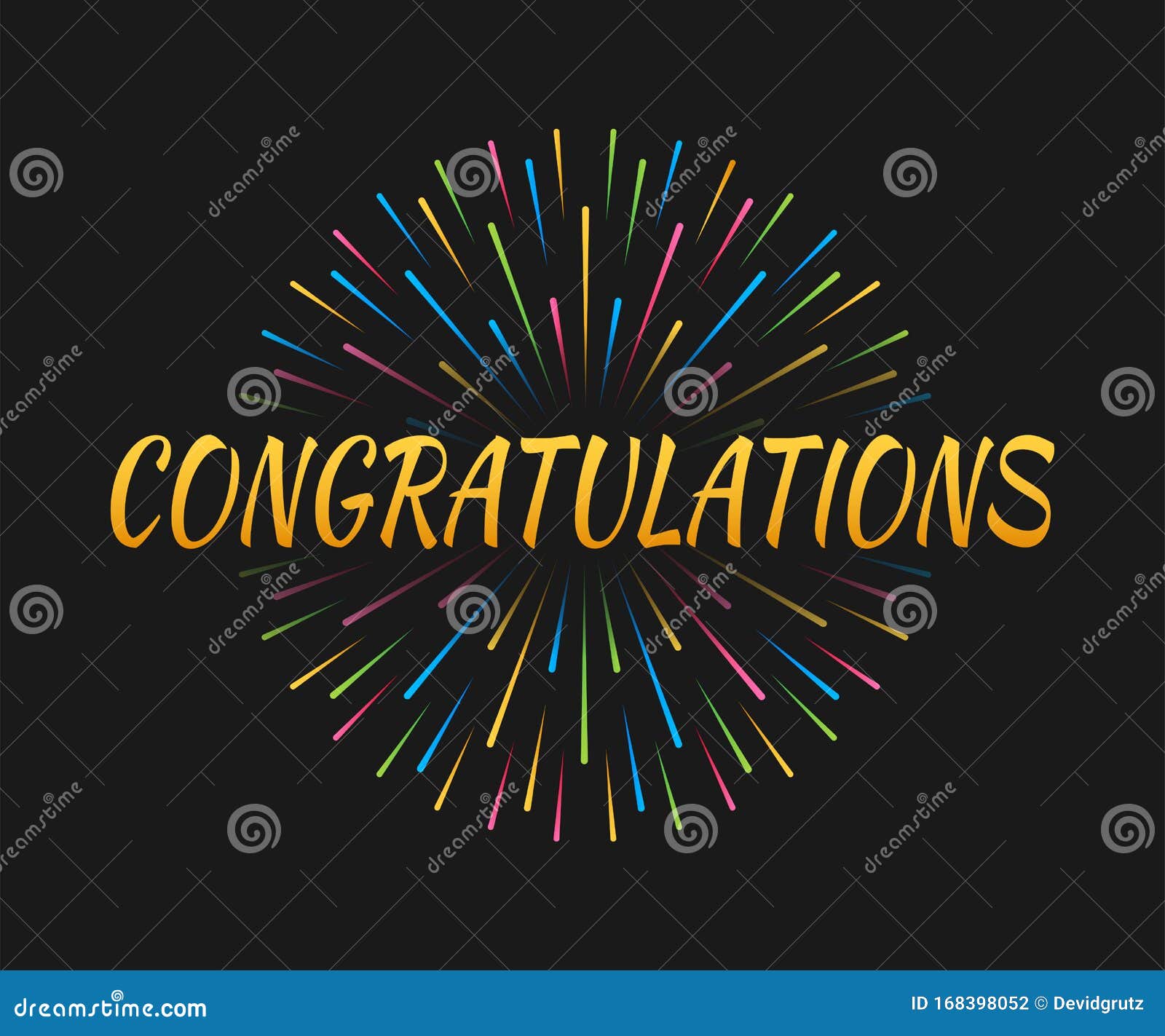 Congratulations Colorful Background. Royalty-Free Stock Photography ...