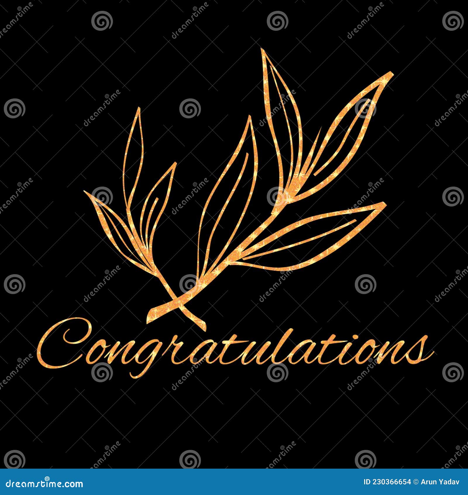 Congratulations. stock illustration. Illustration of script - 230366654