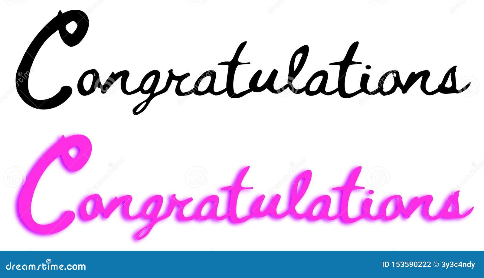 Congratulations Fancy Text - Vector Illustrations Stock Photo ...