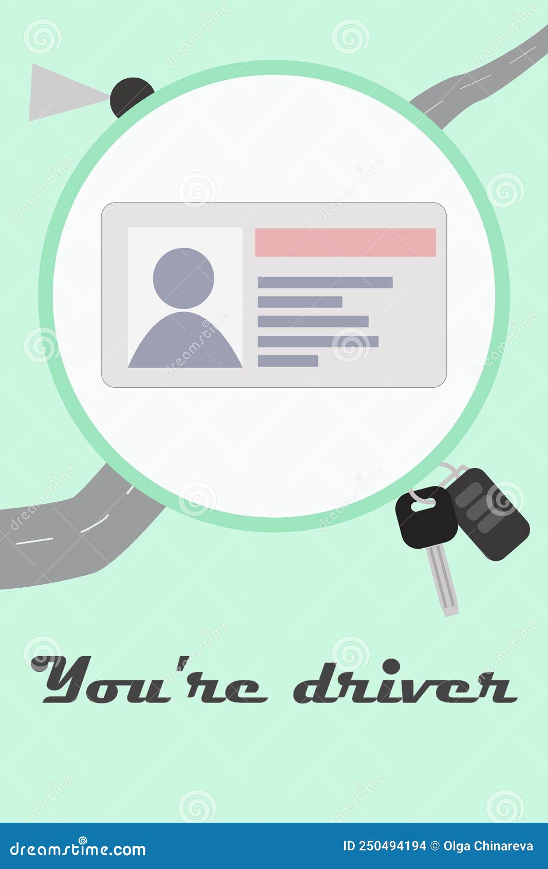 Congratulations On Getting A Driver License Cartoon Vector ...