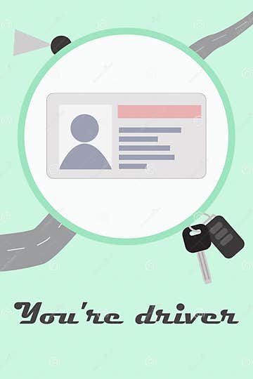 Congratulations on Getting a Driver License Stock Vector - Illustration ...