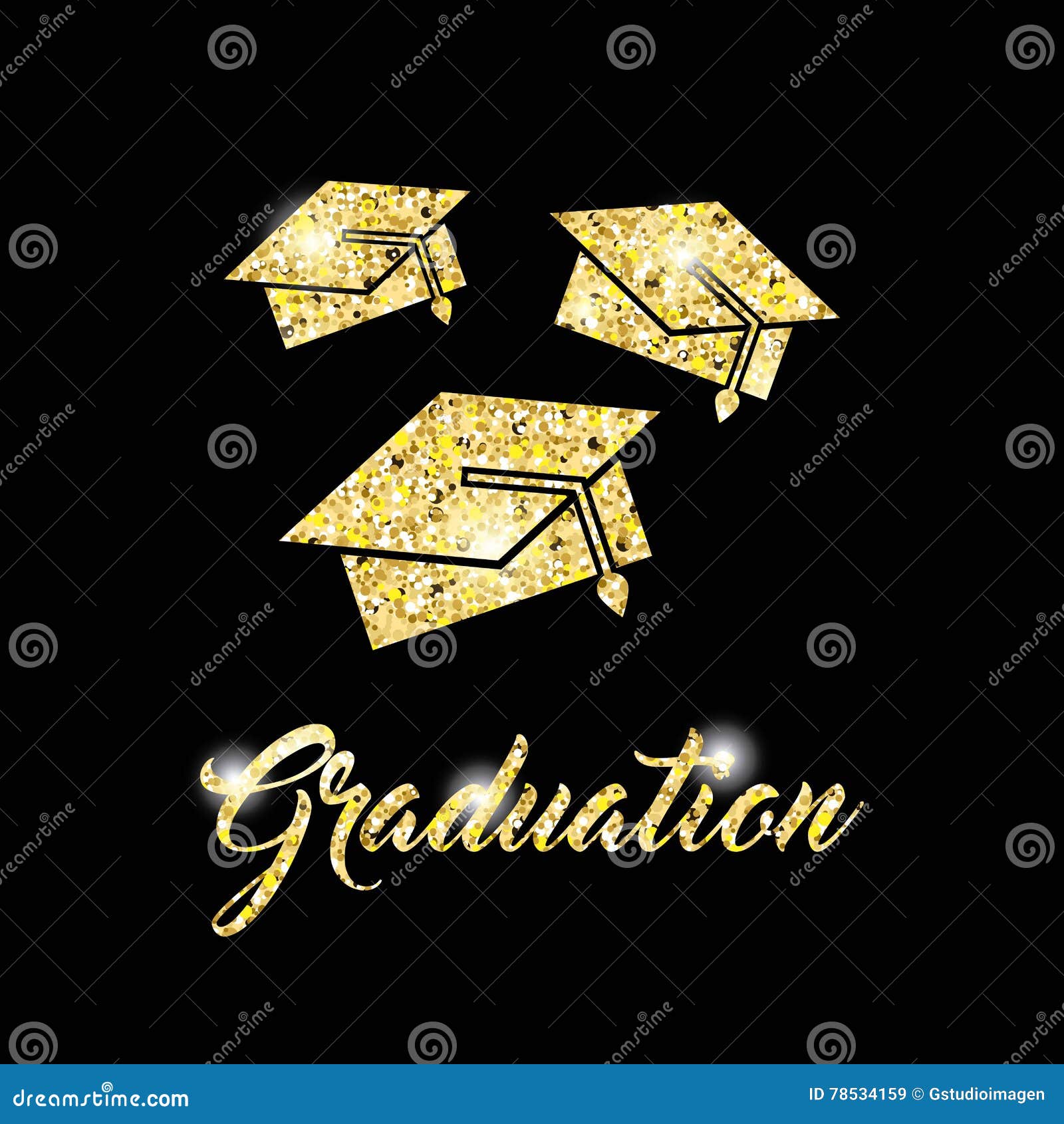 Congratulations Grad! Vector Lettering For Graduation Design ...