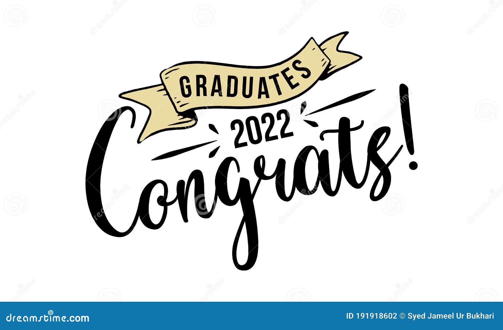 Graduates 2021 Congrats! Logo Design Stock Vector - Illustration of ...