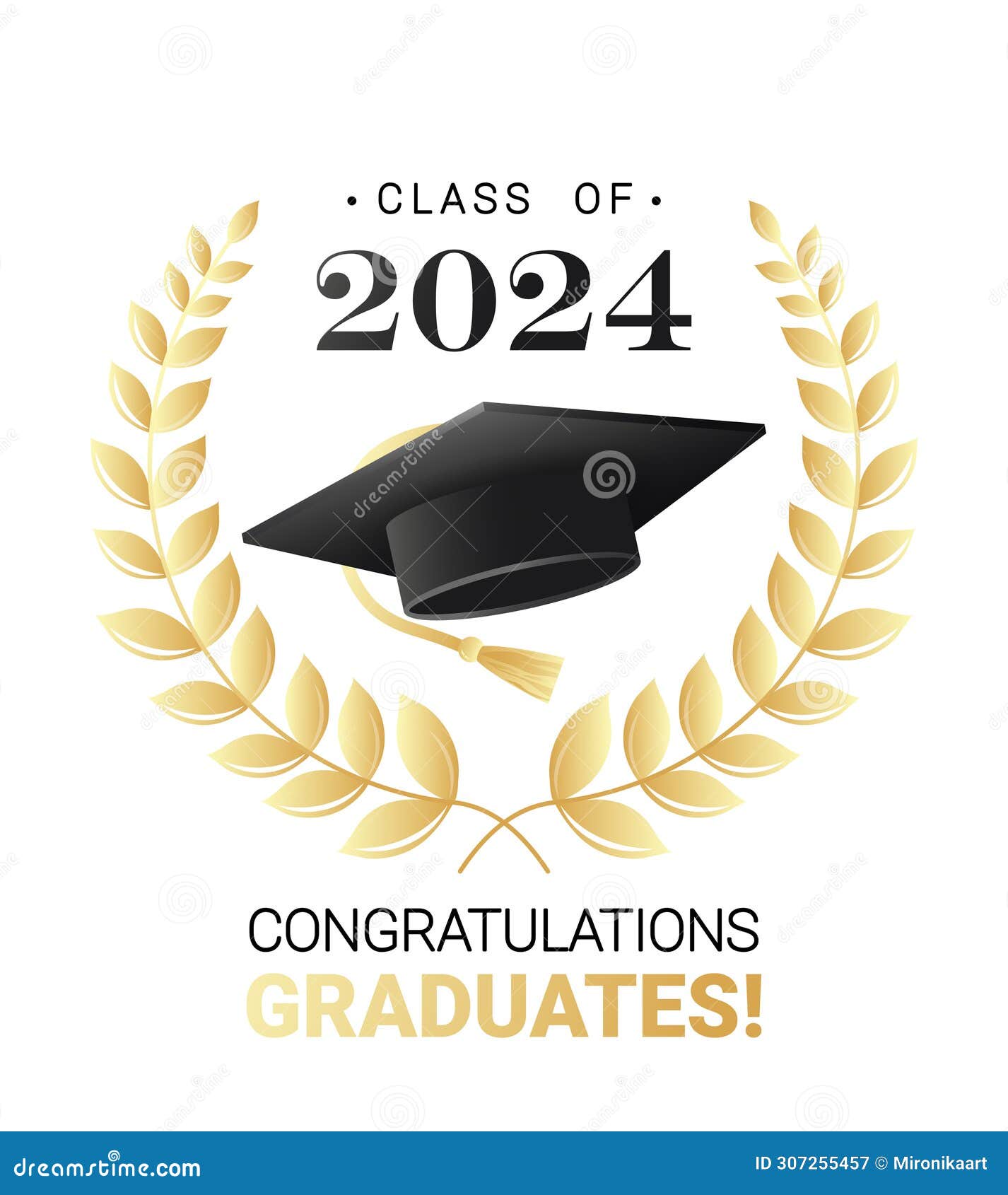 Congratulations Graduates Class of 2024 Design Template with Academic ...