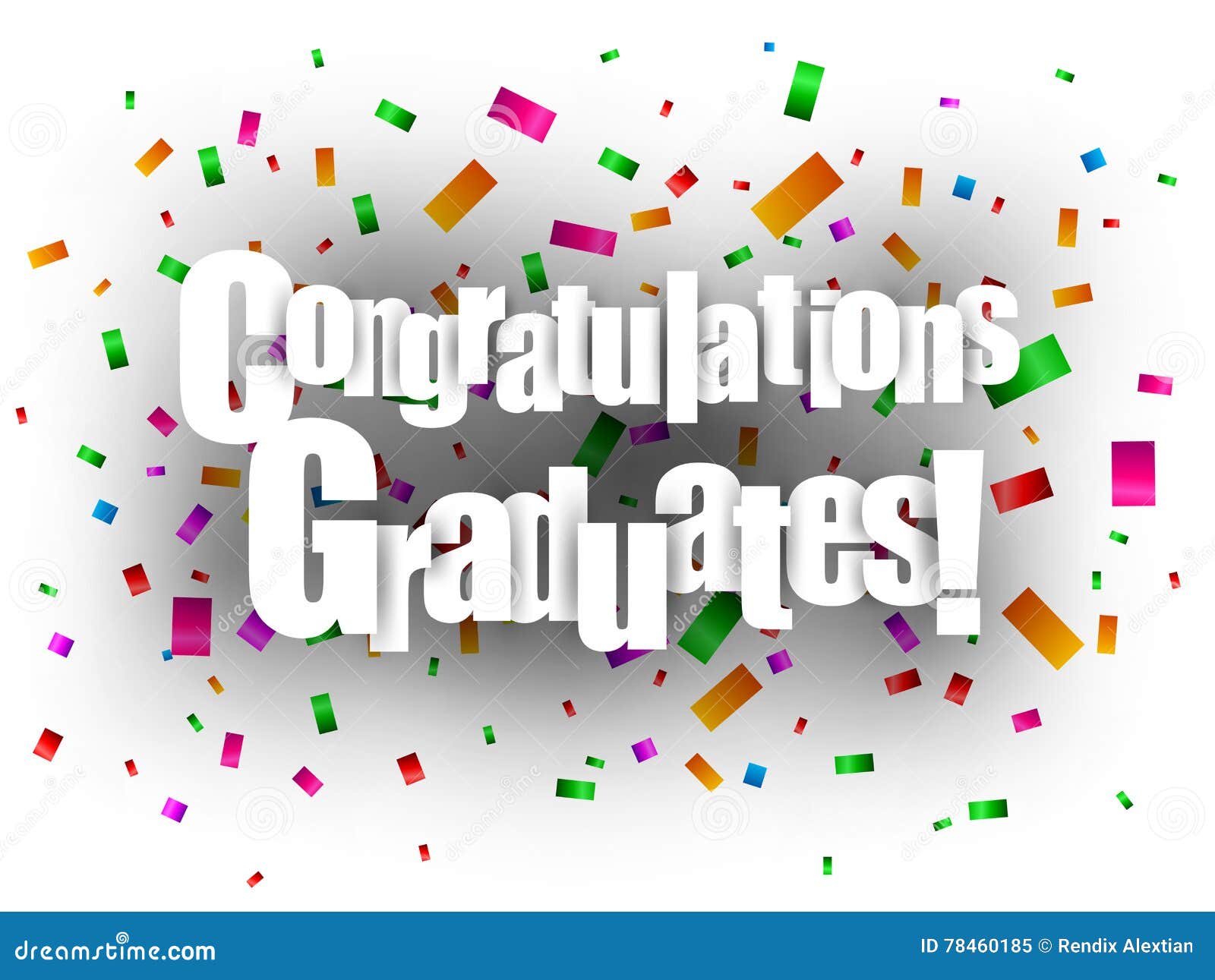 Congratulations Graduates Greeting Card Paper Cut Stock Vector ...