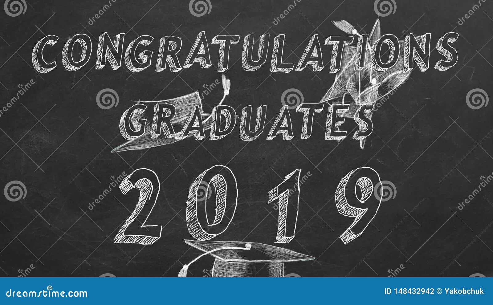 Congratulations Graduates. 2019 Stock Footage - Video of academy, board ...