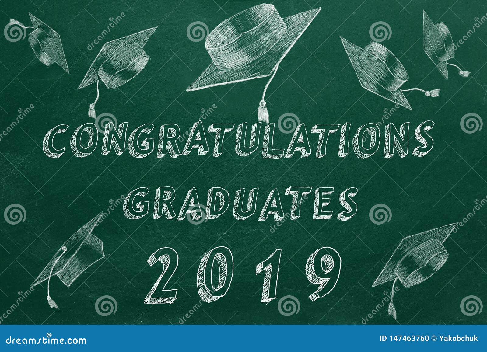 Congratulations Graduates. 2019 Stock Illustration - Illustration of ...