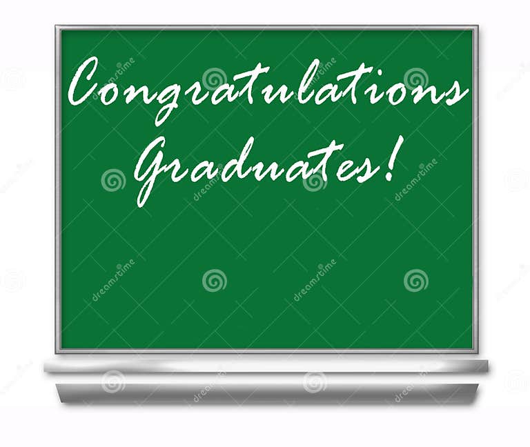 Congratulations Graduates - School Chalkboard Stock Illustration ...
