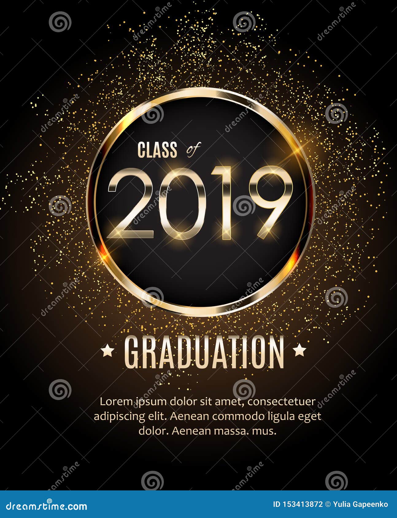 Congratulations on Graduation 2019 Class Background Vector Illustration ...