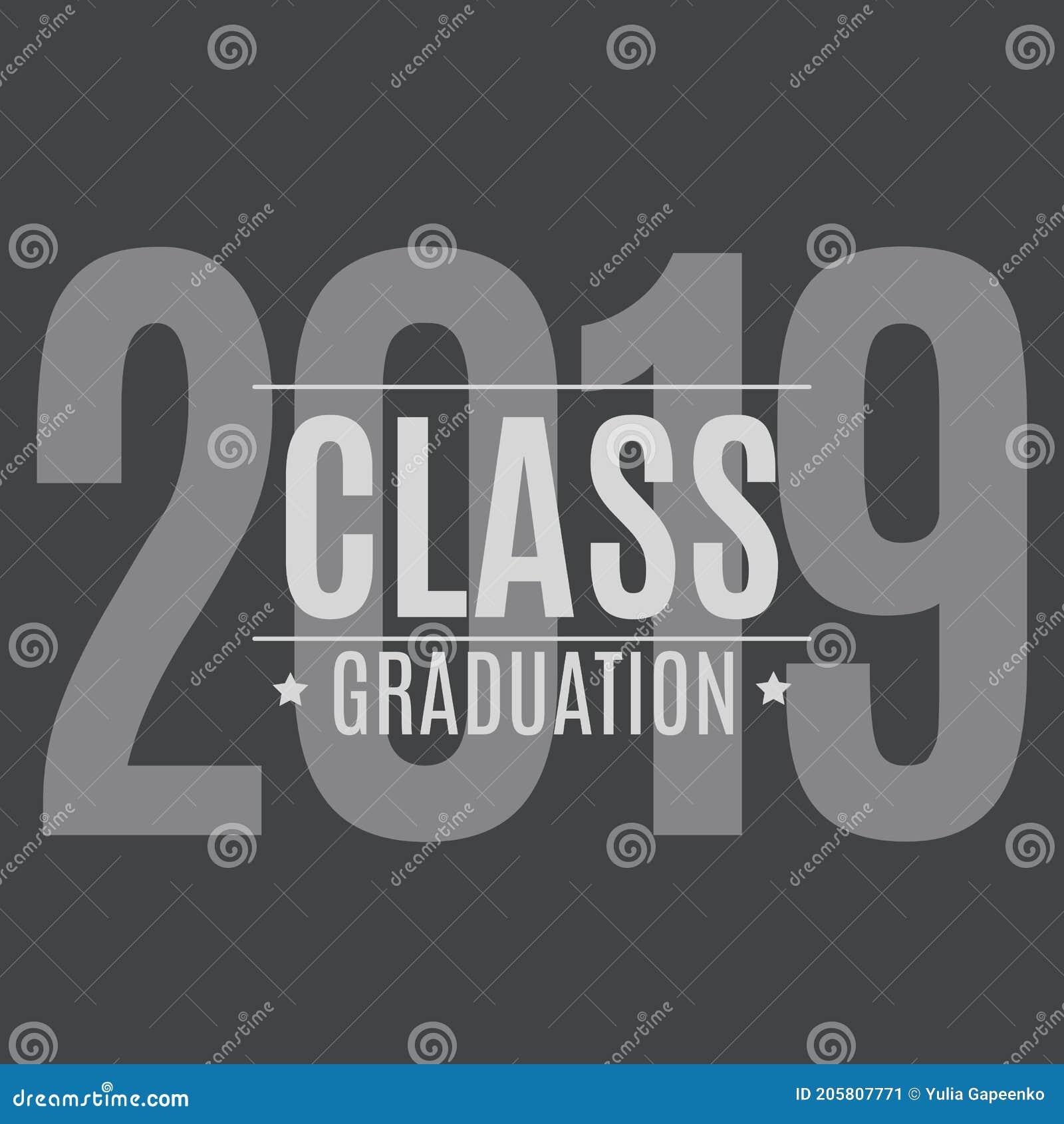 Congratulations on Graduation 2019 Class Background Vector Illustration ...