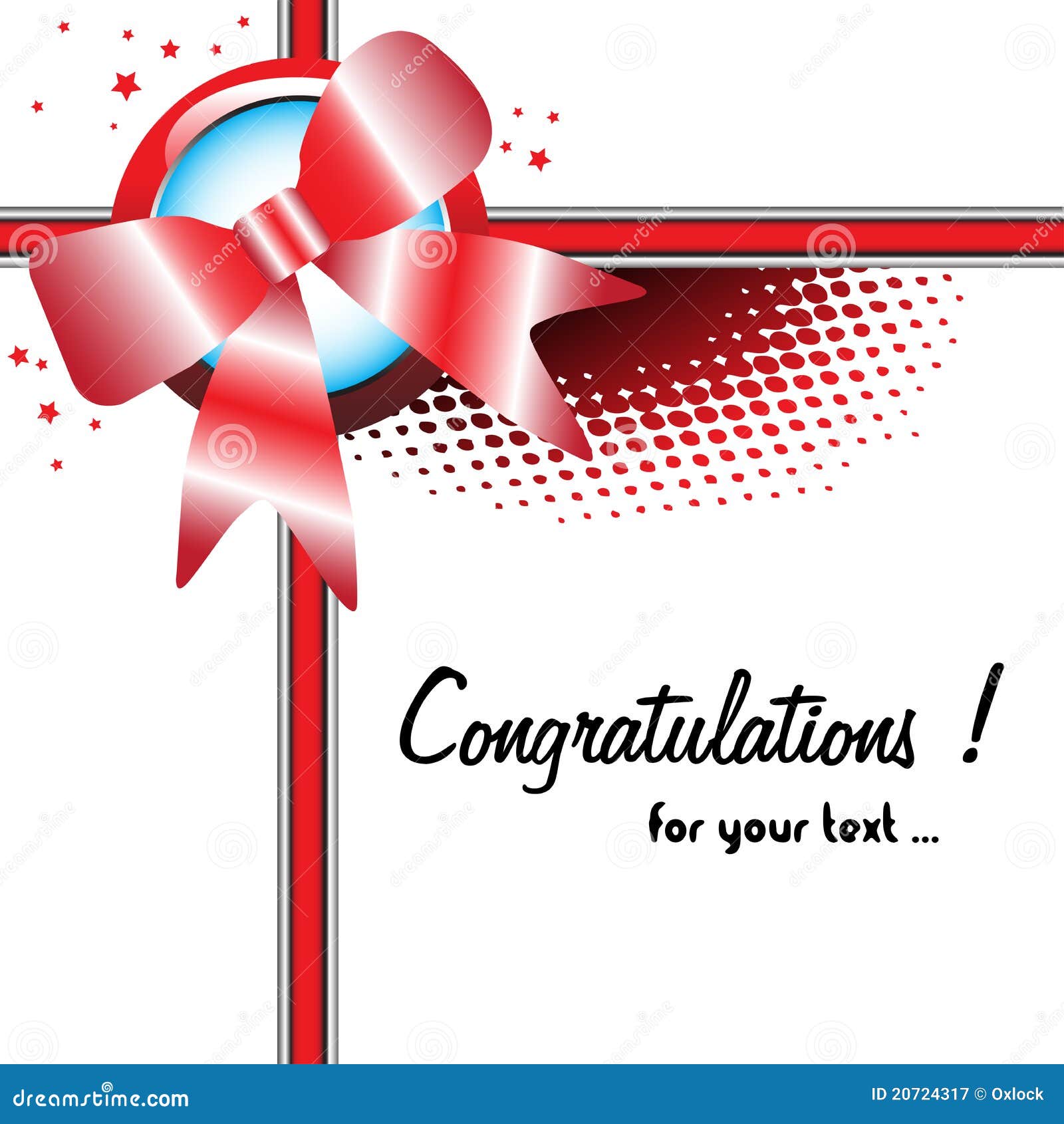 Congratulations greeting stock vector. Illustration of stars - 20724317