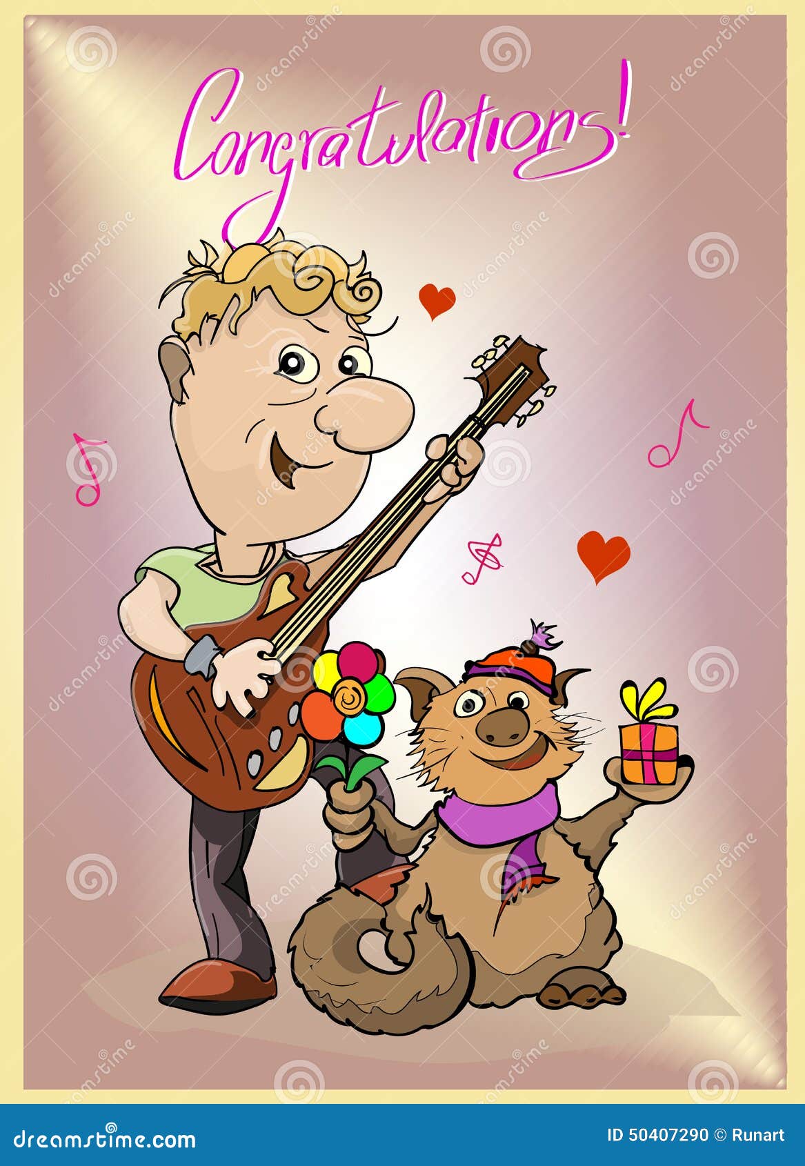 Congratulations! stock vector. Illustration of mood, celebration - 50407290