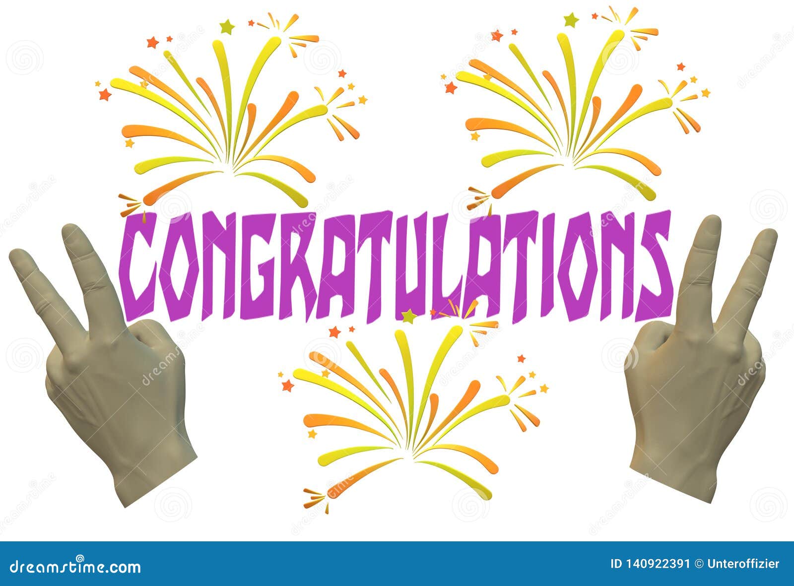 A Congratulations Greeting Electronic Card Stock Illustration ...
