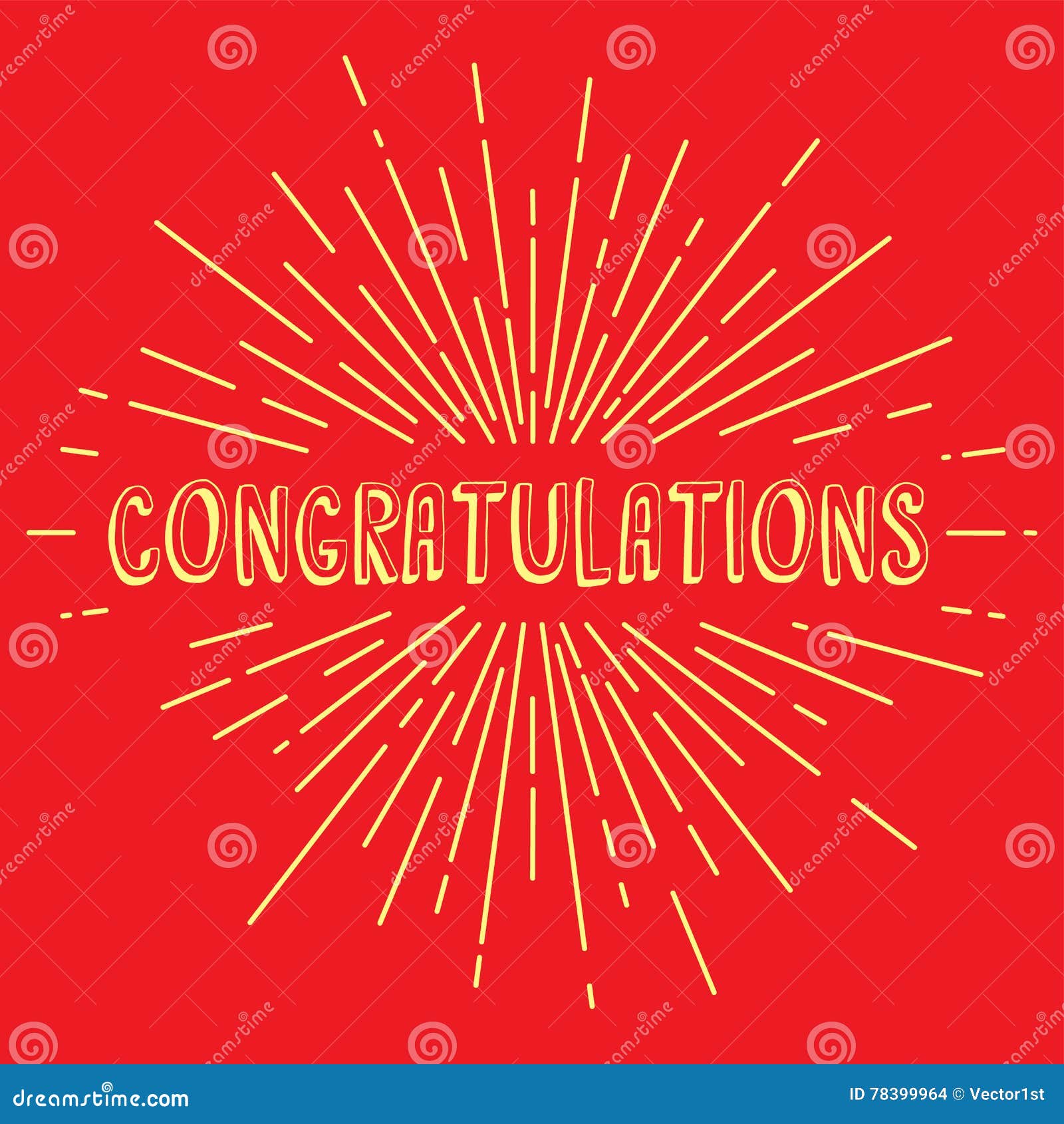 Congratulations Greetings Banner With Balloons Stock Illustration ...