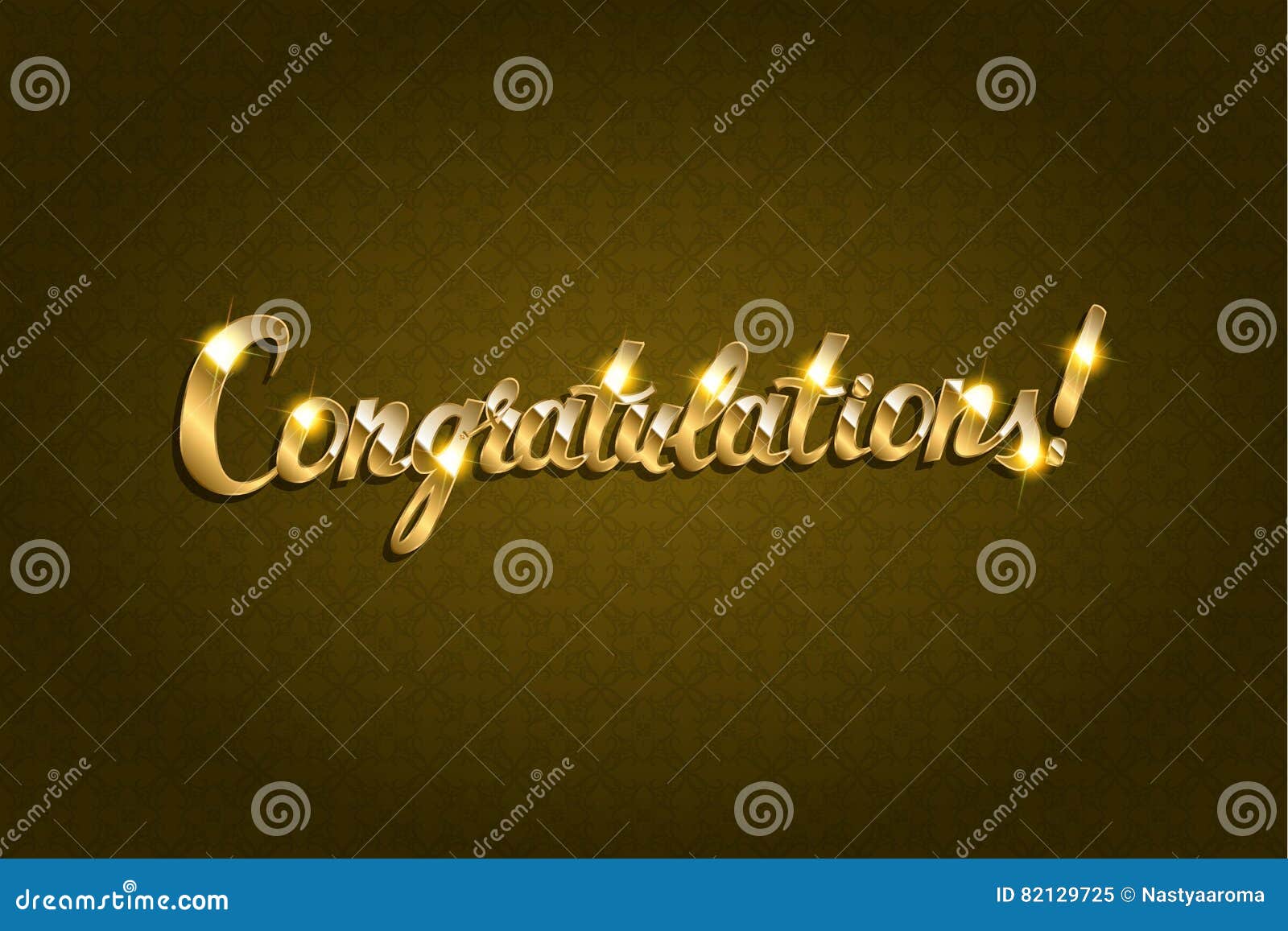 Congratulations. Hand Lettering Stock Illustration - Illustration of ...