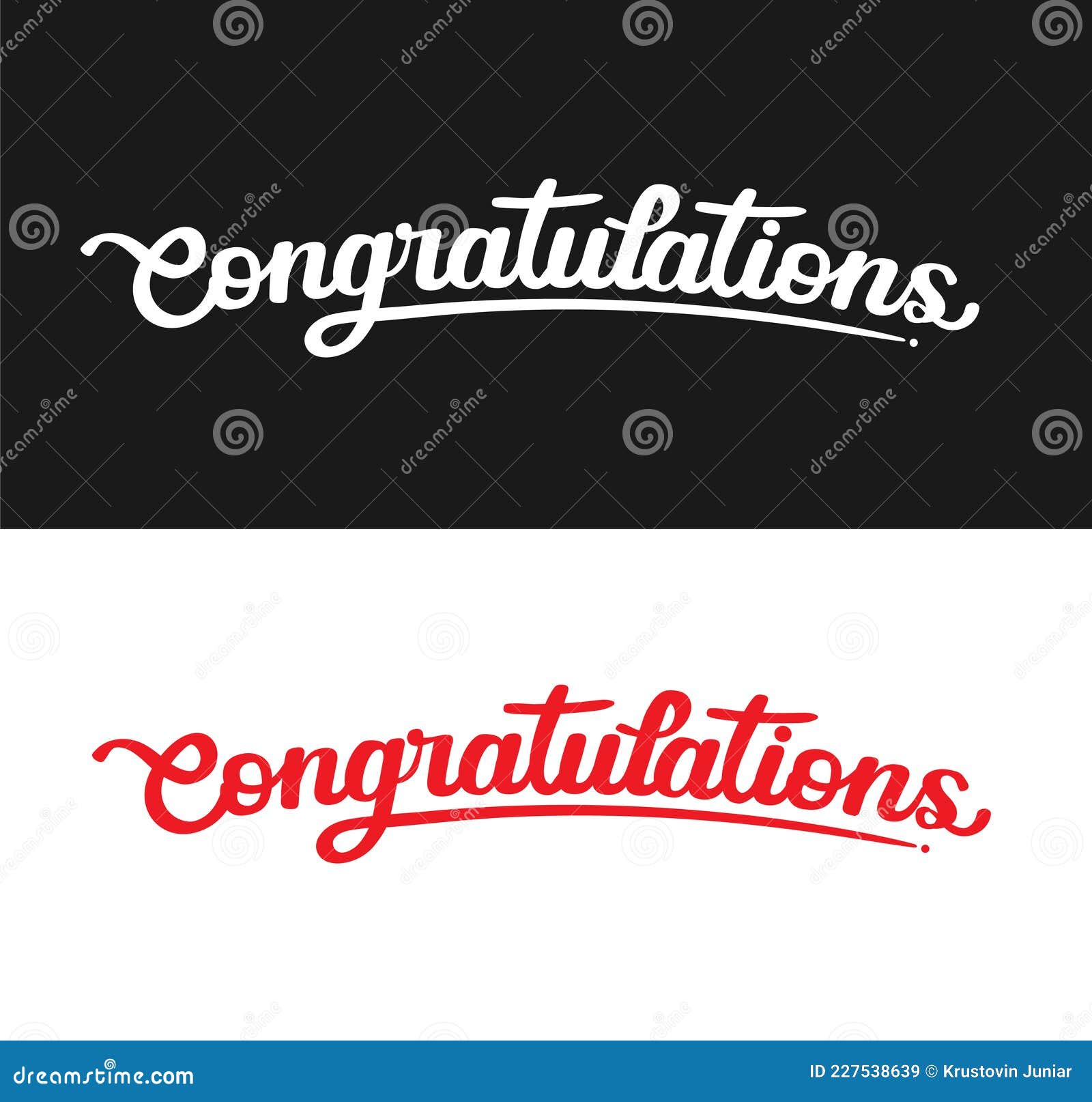 Congratulations Hand Lettering Quote. Rose Gold Foil Effect Hand Drawn ...