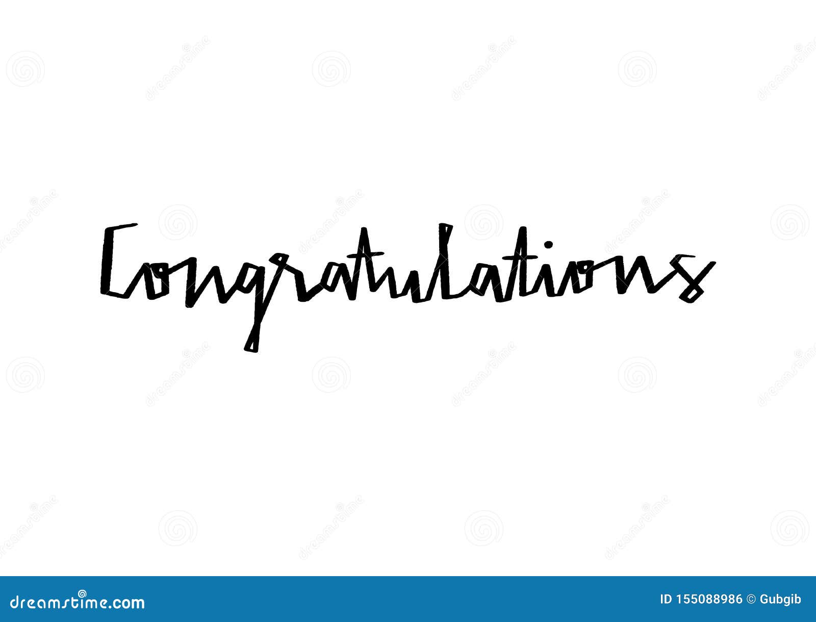 Congratulations Hand Lettering Quote. Rose Gold Foil Effect Hand Drawn ...