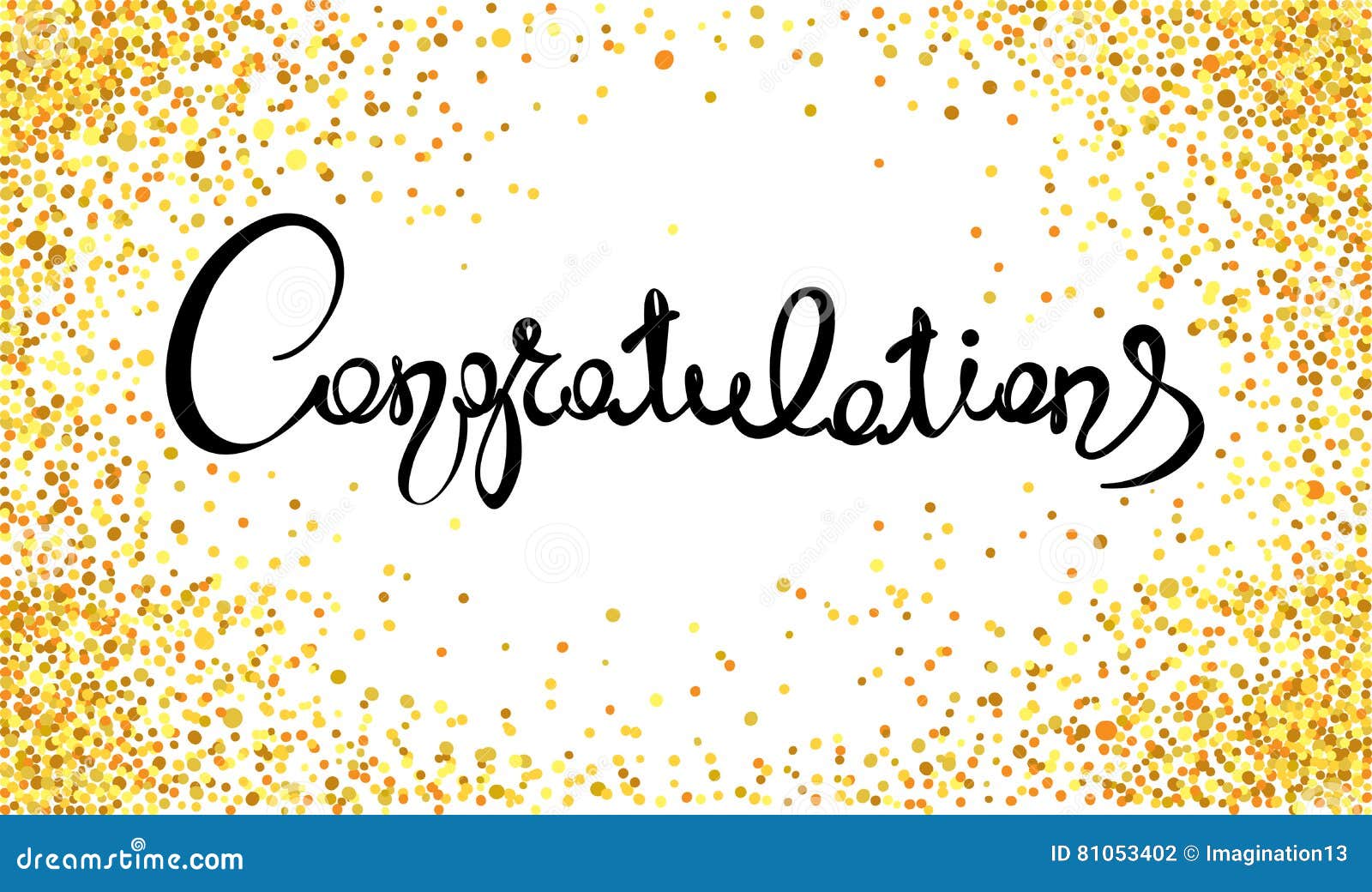 Congratulations stock vector. Illustration of card, curve - 81053402