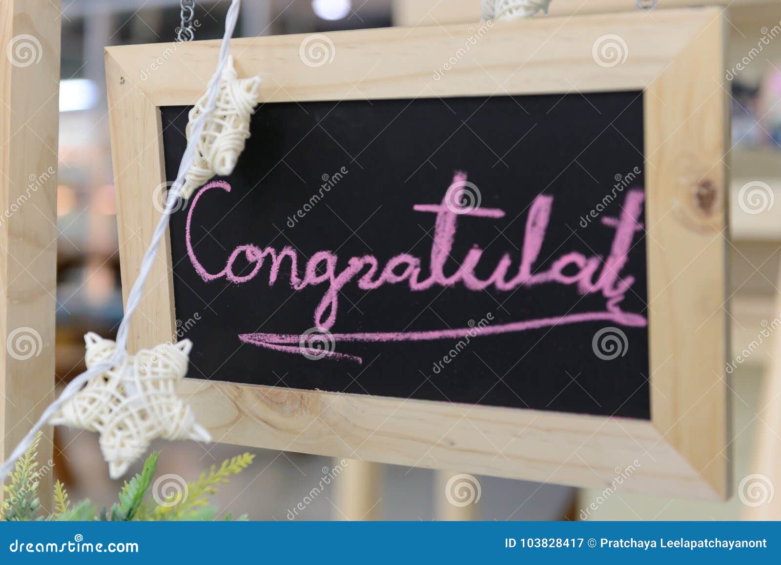 Congratulations Handwritten by Chalk Stock Image - Image of handwritten ...