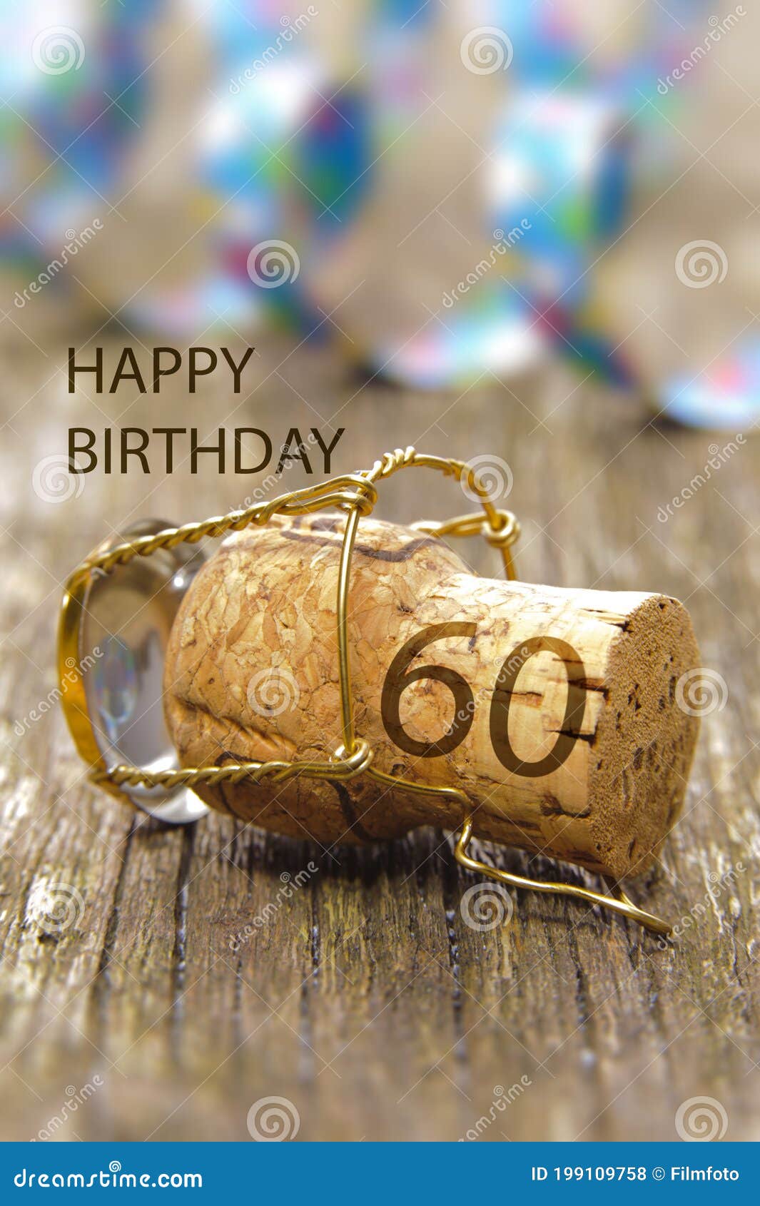 Congratulations To the 60th Birthday Stock Photo - Image of celebrate ...