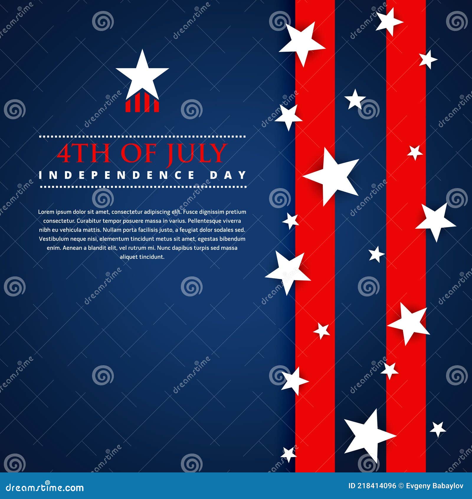 Congratulations on the Independence Day of the USA - Vector Stock ...