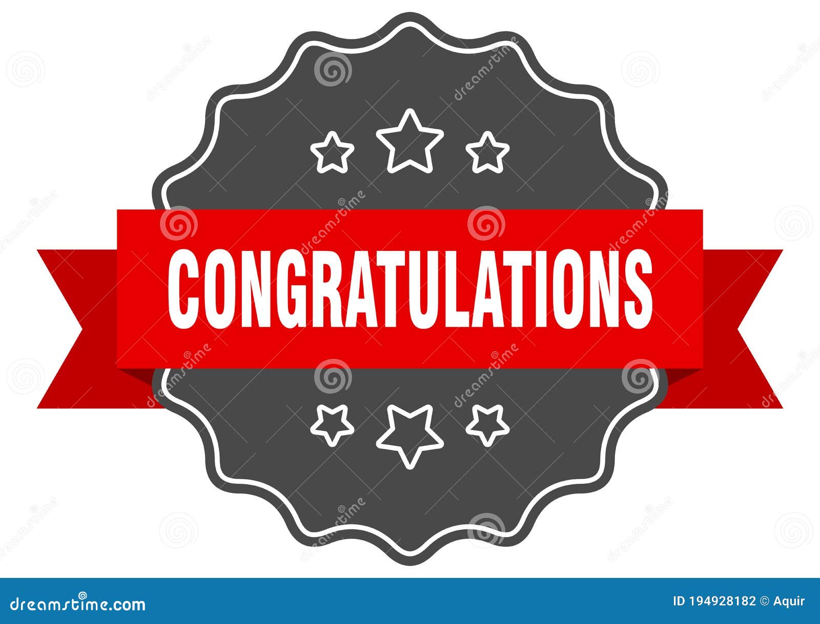 Congratulations Label. Congratulations Isolated Seal. Sticker. Sign ...