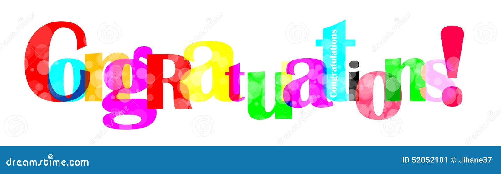 Congratulations Letter for You Design Stock Illustration - Illustration ...