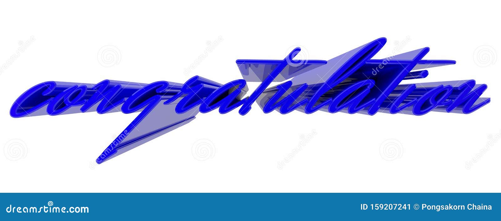 Congratulations Lettering 3d Illustration on White Background Stock ...