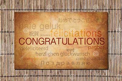 Congratulations stock image. Image of card, ceremonial - 50574429