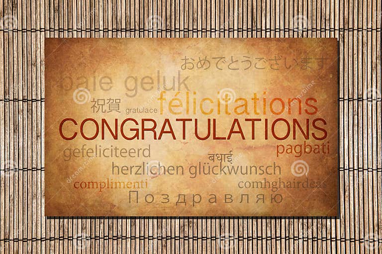 Congratulations stock image. Image of card, ceremonial - 50574429