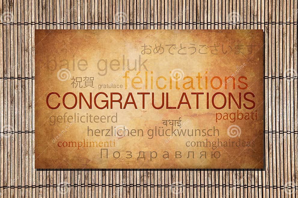Congratulations stock image. Image of card, ceremonial - 50574429