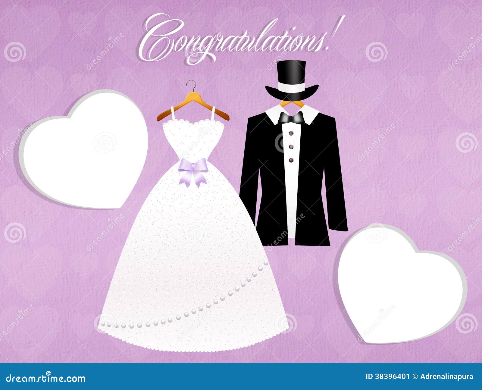 Congratulations for Marriage Stock Illustration - Illustration of ...