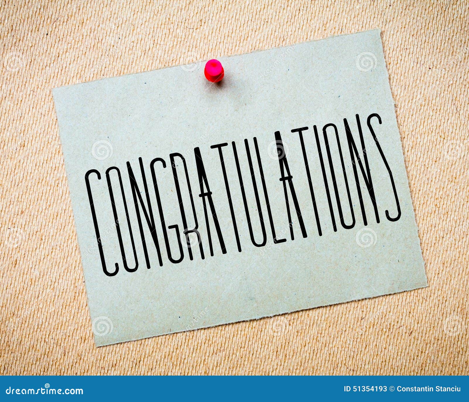 Congratulations Message stock image. Image of billboard - 51354193