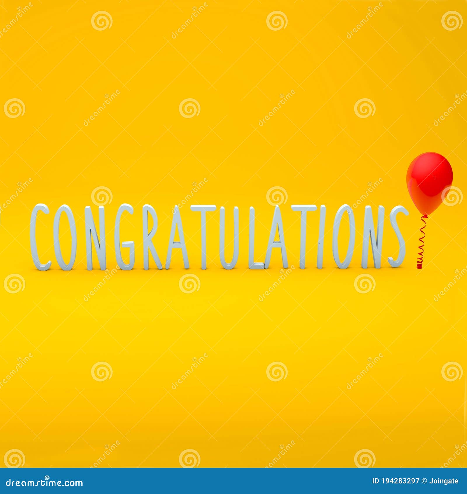 Congratulations Message on Yellow Stock Illustration - Illustration of ...