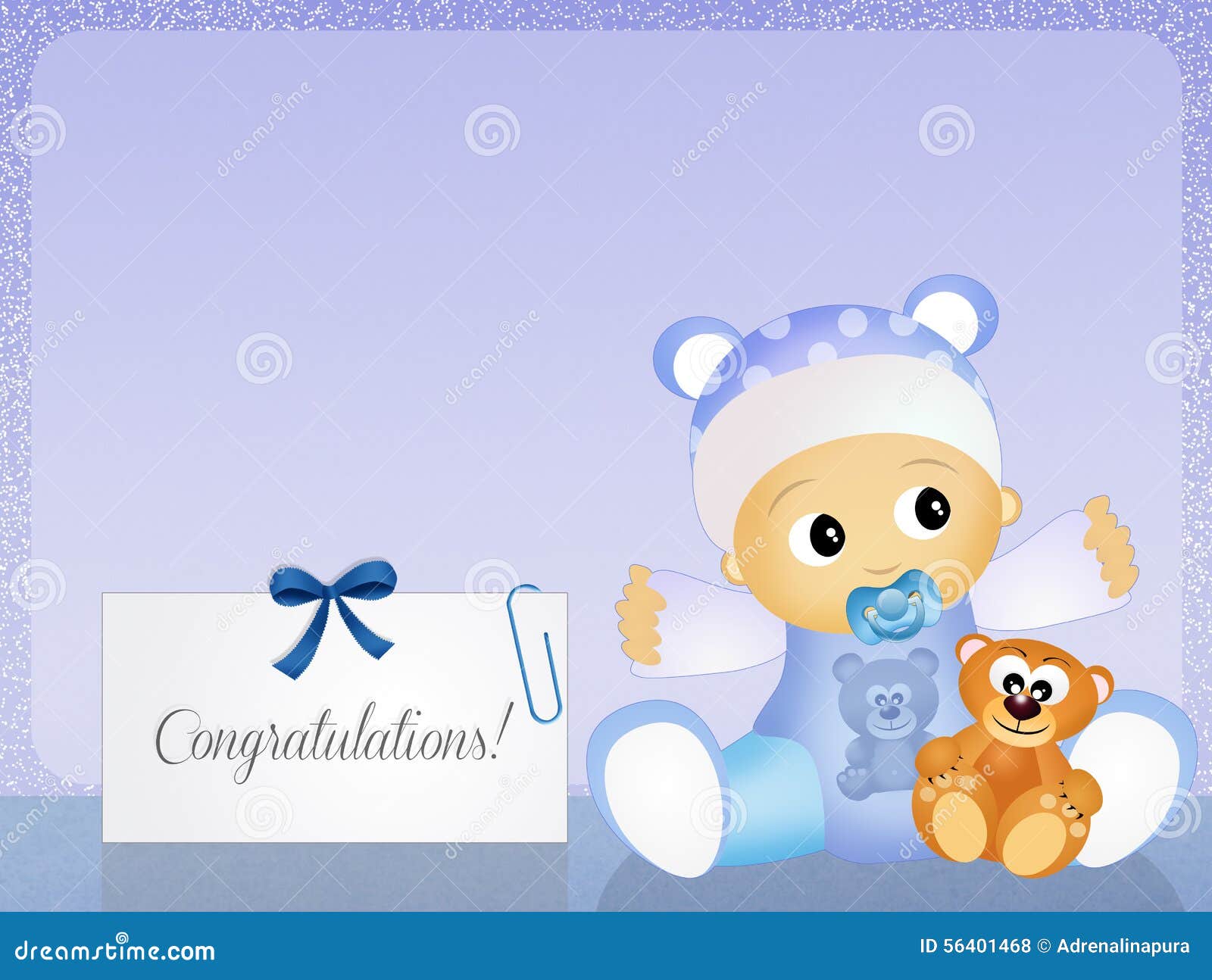 Congratulations for Newborn Stock Illustration - Illustration of shower ...