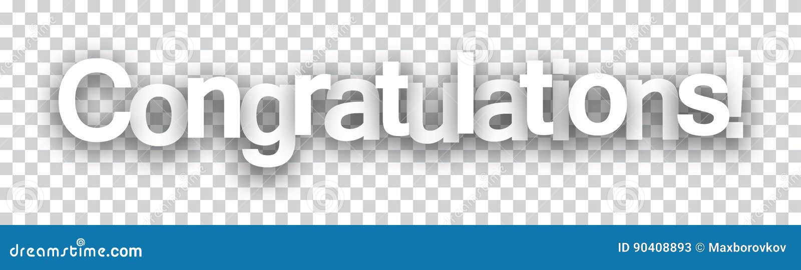 Congratulations Paper Sign. Stock Vector - Illustration of ...