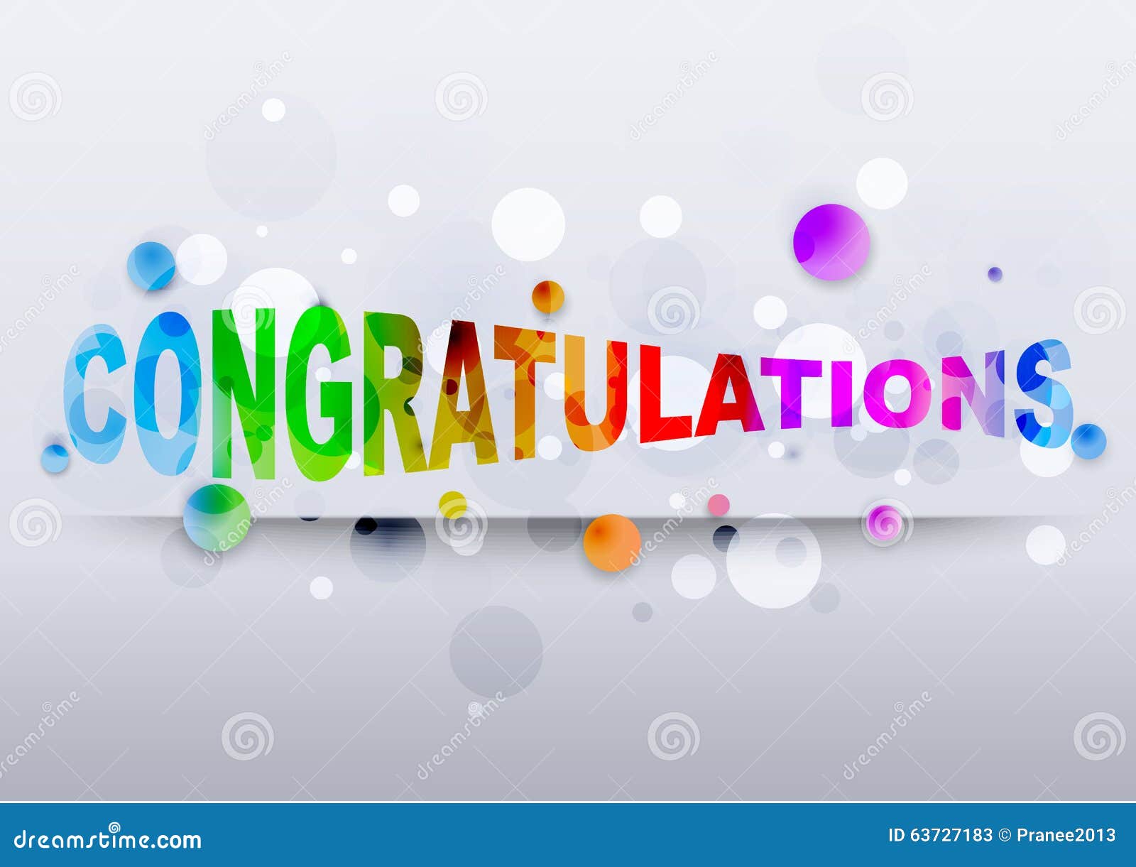Congratulations Rainbow Text Stock Vector - Illustration of message ...