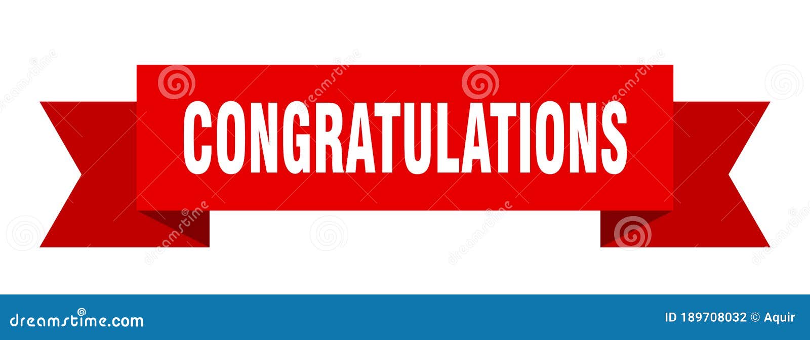 Congratulations Ribbon. Congratulations Isolated Band Sign Stock Vector ...