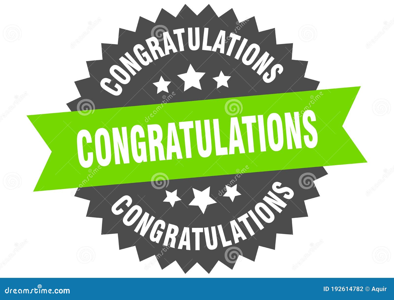 Congratulations Sign Letters With Colorful Confetti Vector Illustration ...